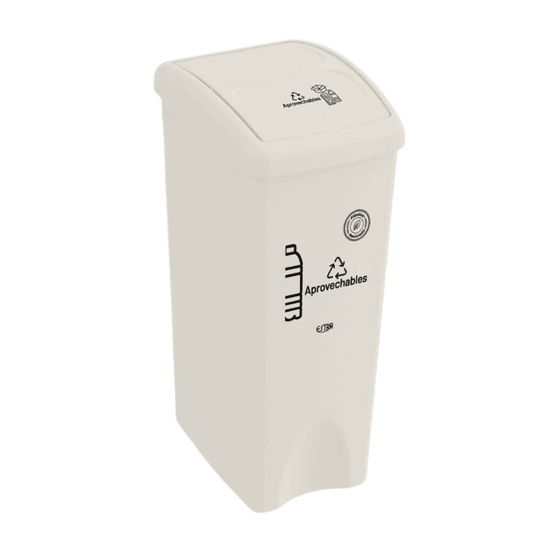 Caneca Vaivén 53L Blanca Reciclable Aprovechable